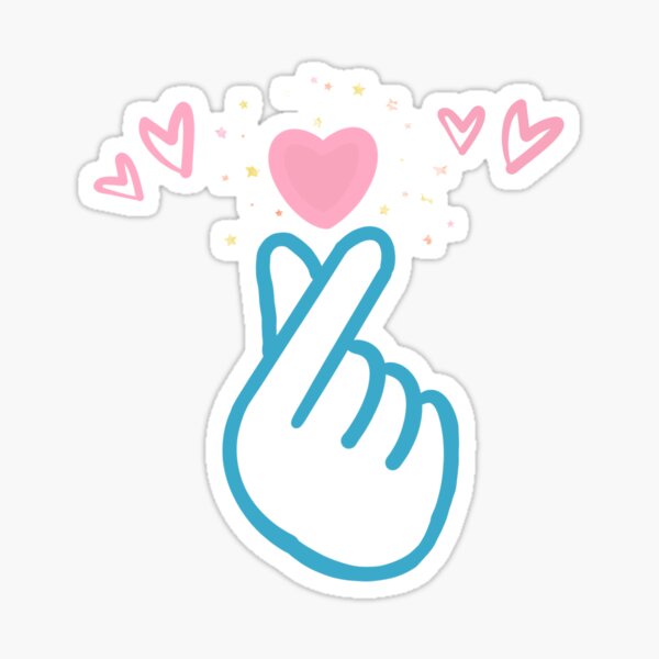 "LOVE- HEARTS-HAND SIGNS." Sticker for Sale by TeaTimeBliss | Redbubble