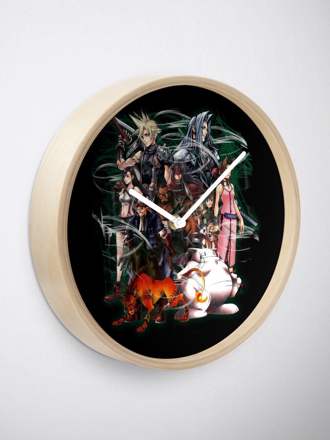 "Final Fantasy VII - Collage" Clock for Sale by Gustavinlavin | Redbubble