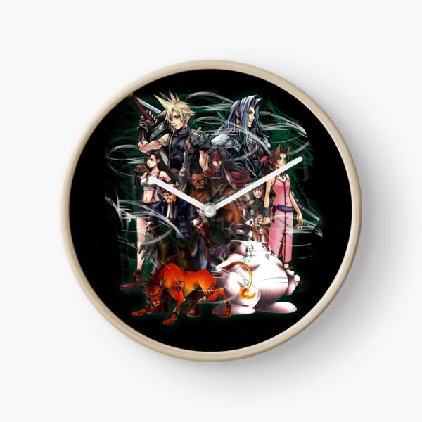 "Final Fantasy VII - Collage" Clock for Sale by Gustavinlavin | Redbubble