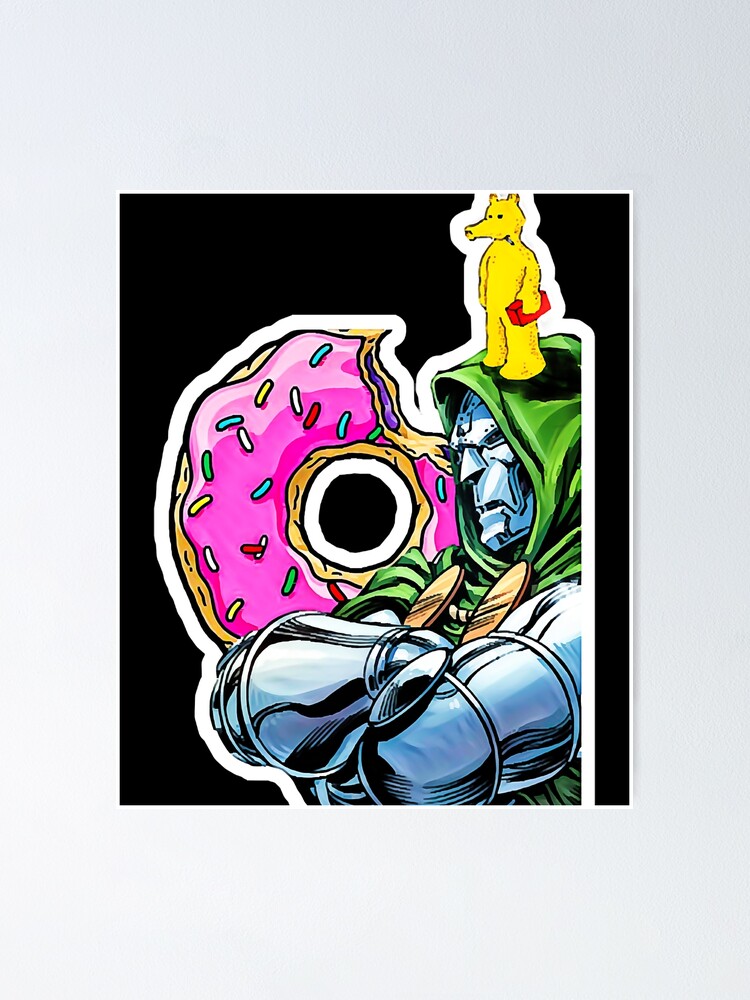 "Doom Mad Villain Doughnuts" Poster for Sale by RuthBecke | Redbubble