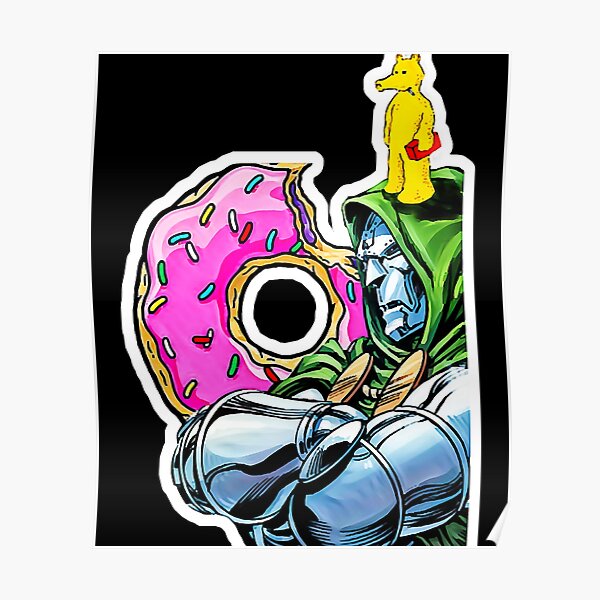 "Doom Mad Villain Doughnuts" Poster for Sale by RuthBecke | Redbubble
