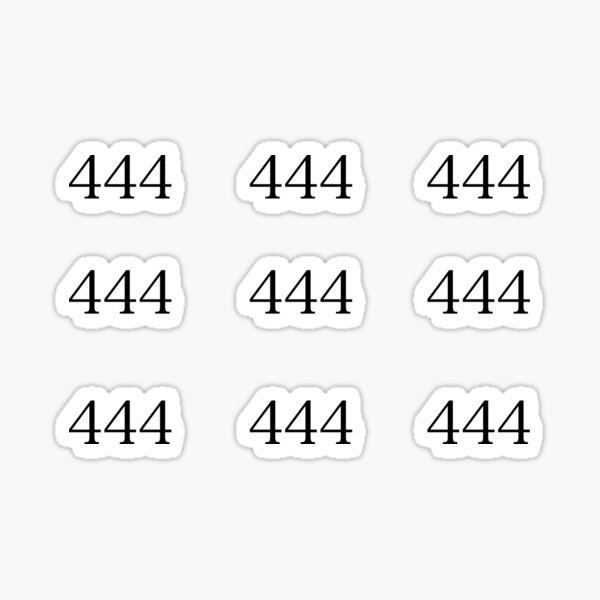 "444 stickers pack" Sticker for Sale by Manifestclub | Redbubble