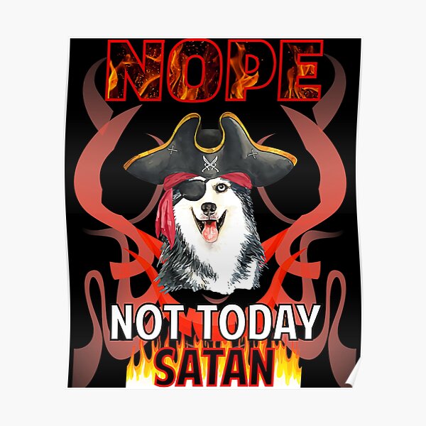 "Husky Satan" Poster for Sale by Pansybertson | Redbubble