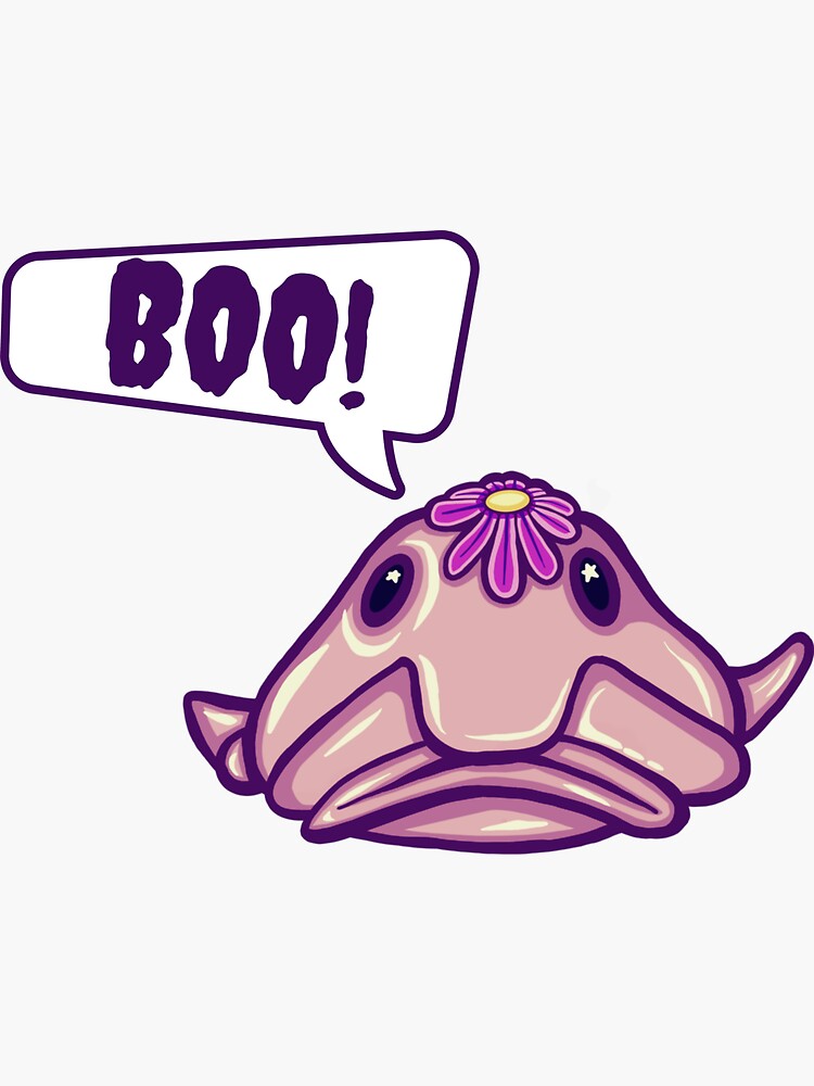 "Boo - Fish digital artwork" Sticker for Sale by Nikey-Arts | Redbubble