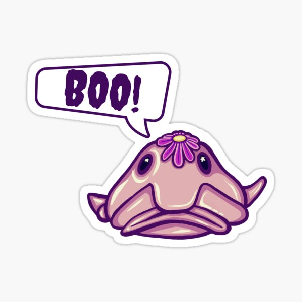 "Boo - Fish digital artwork" Sticker for Sale by Nikey-Arts | Redbubble