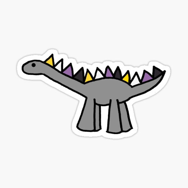 "Nonbinary Pride Dino " Sticker for Sale by BeckySabetta | Redbubble