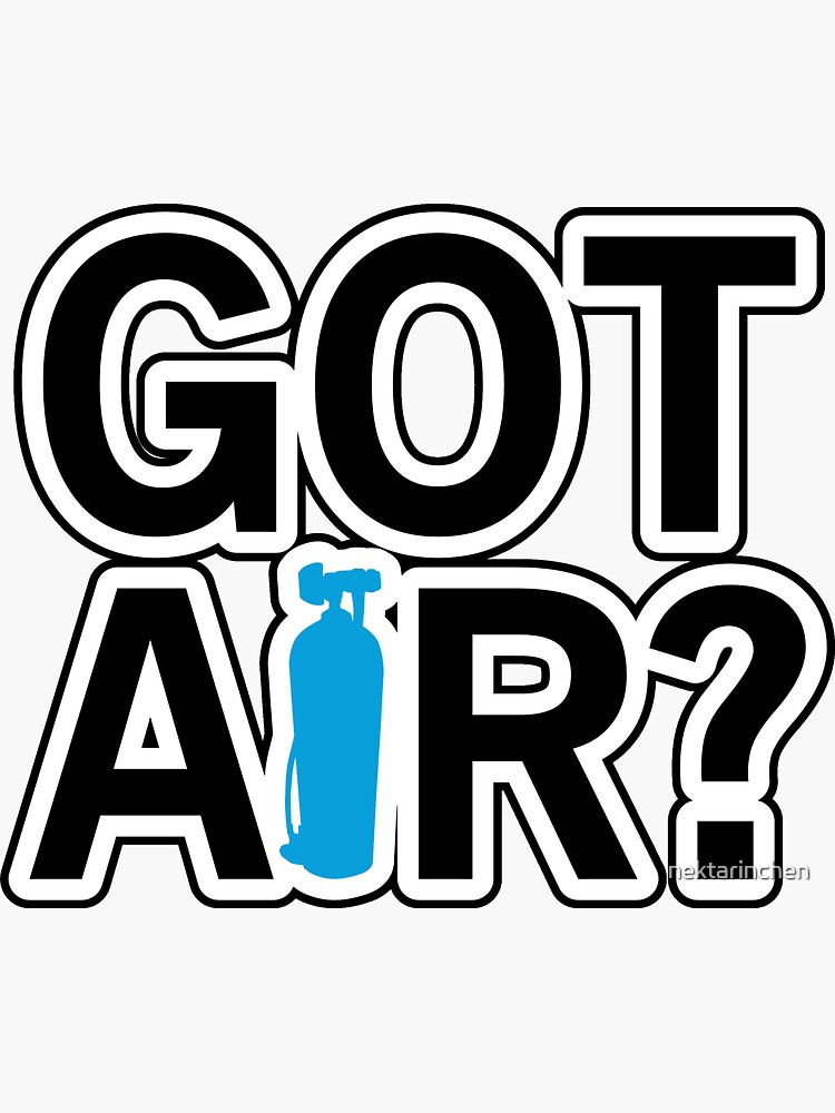 "Got Air?" Sticker for Sale by nektarinchen | Redbubble
