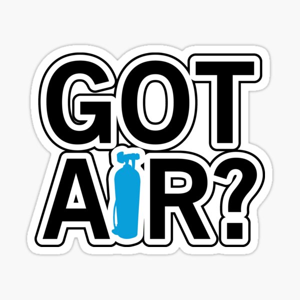 "Got Air?" Sticker for Sale by nektarinchen | Redbubble