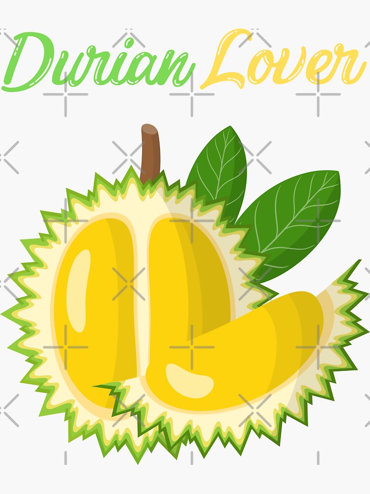 "Durian Lover Durian Lovers Cute durian" Sticker for Sale by ...