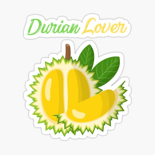 "Durian Lover Durian Lovers Cute durian" Sticker for Sale by ...