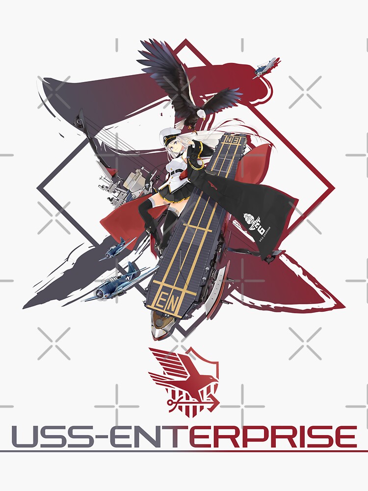 "Enterprise Azur Lane" Sticker for Sale by Kaisho84 | Redbubble