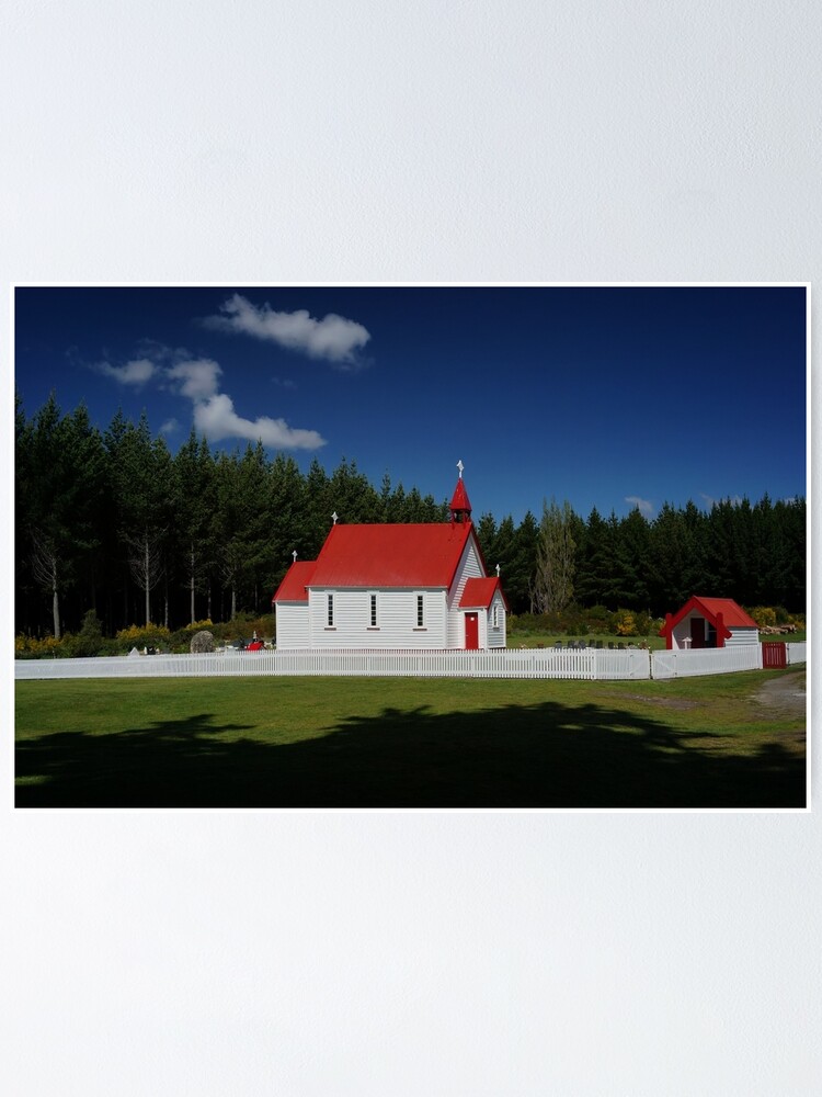 "Waitetoko Church" Poster by PeterKurdulija | Redbubble
