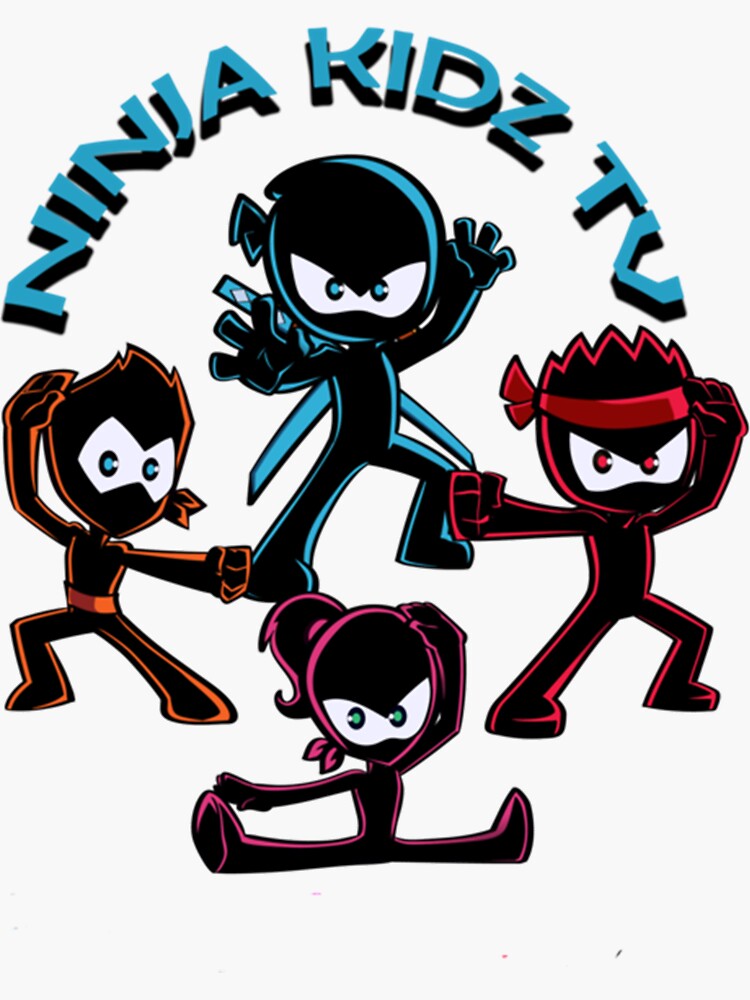 "ninja kidz tv " Sticker for Sale by LopezOdessa | Redbubble