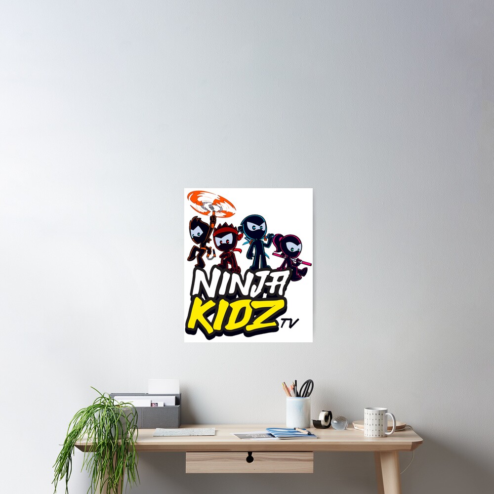 "Ninja Kidz, Cartoon Ninjaz " Poster for Sale by LopezOdessa | Redbubble