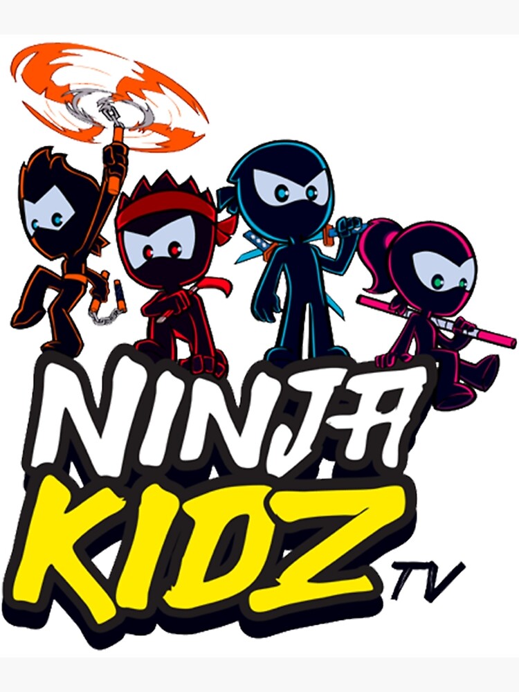 "Ninja Kidz, Cartoon Ninjaz " Poster for Sale by LopezOdessa | Redbubble