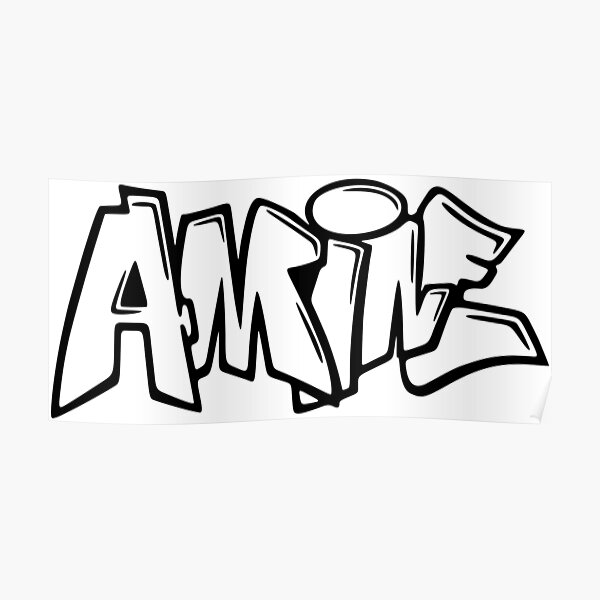 "Amine - Graffiti Name Design" Poster for Sale by NameThatShirt | Redbubble