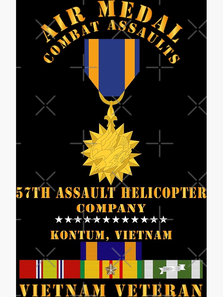 "Army - Air Medal - Combat Assaults - 57th AHC - Kontum w VN SVC w Air ...