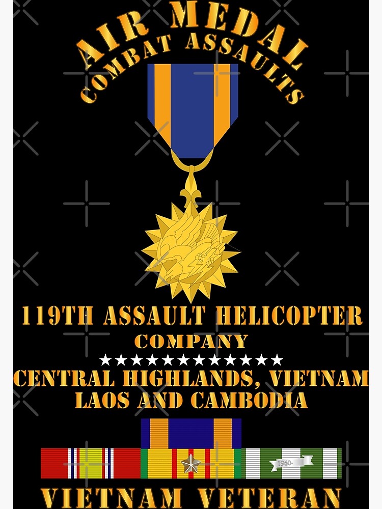 "Army - Air Medal - Combat Assaults - 119th AHC - Central Highlands VN ...