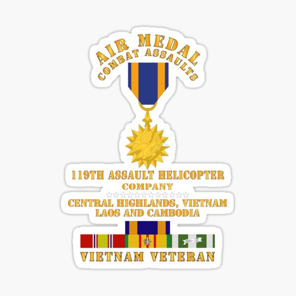 "Army - Air Medal - Combat Assaults - 119th AHC - Central Highlands VN ...