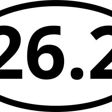 "26.2" Sticker for Sale by JWilson00 | Redbubble