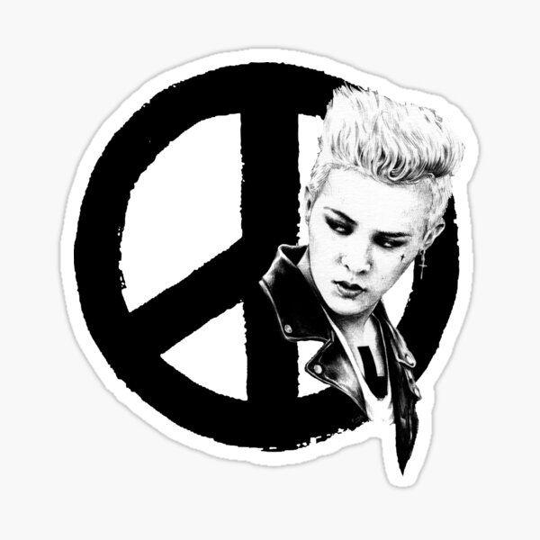 "G-Dragon " Sticker for Sale by CarellaArt | Redbubble