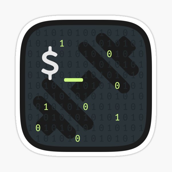 "Bodybuilder & Programmer - Terminal" Sticker by Mechashadow | Redbubble