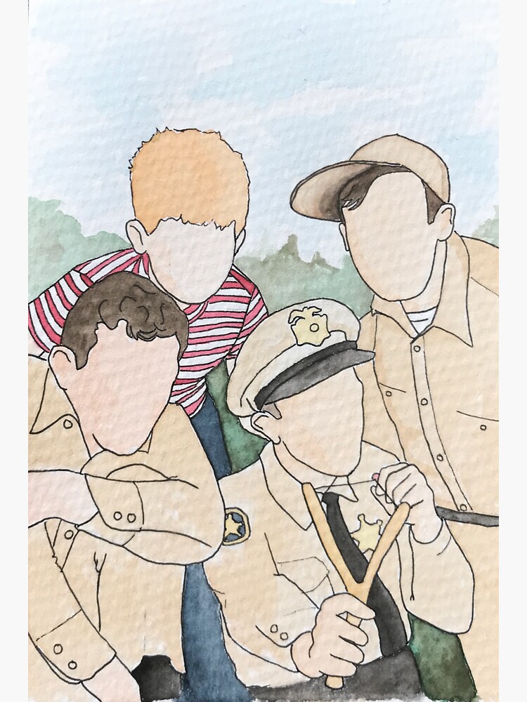 "Andy Griffith Show Cast Members" Sticker by InkInFocus | Redbubble
