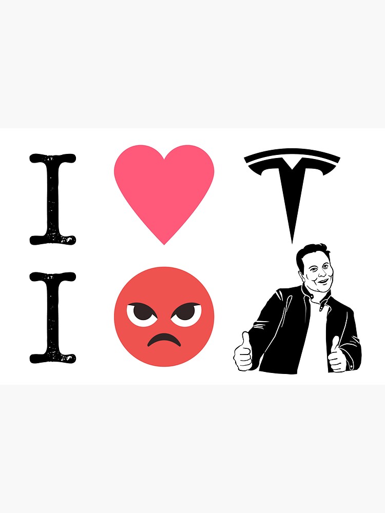 "I love Tesla -- I hate Elon" Sticker for Sale by SarcasmDepot | Redbubble