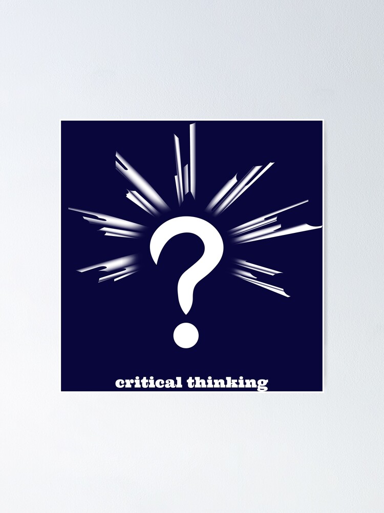 Póster «pensamiento crítico» de nodogma | Redbubble