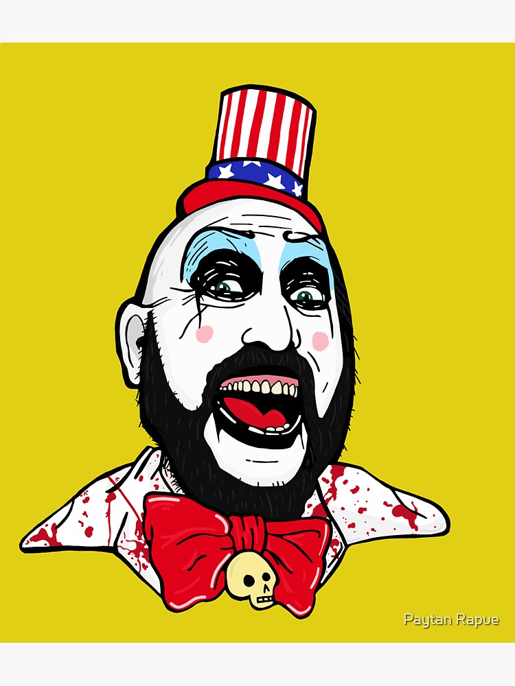 "Captain Spaulding" Sticker for Sale by Prapue | Redbubble