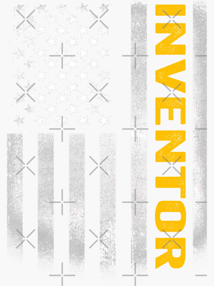 "inventor Dad American Flag, Vintage USA inventor American Flag ...