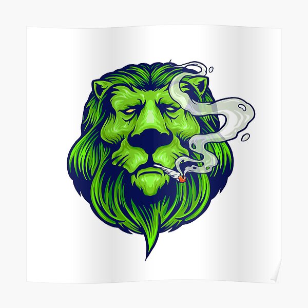 "Cool Lion Weed Smoke Marijuana" Poster for Sale by RomeoStore1 | Redbubble