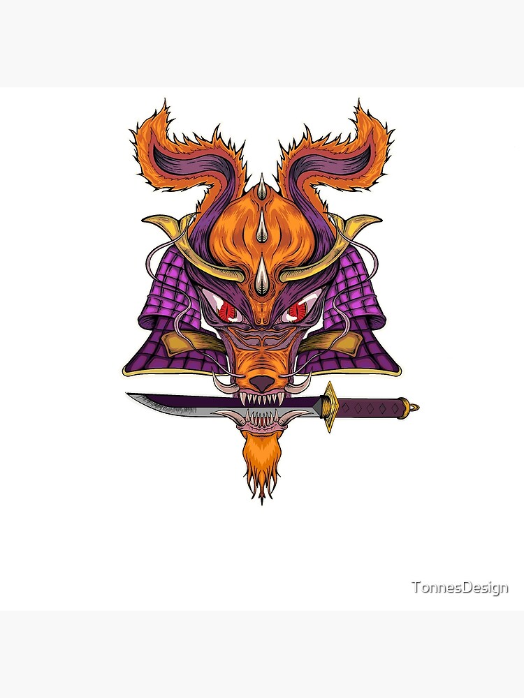 "Monster wolf in the japanese" Poster for Sale by TonnesDesign | Redbubble