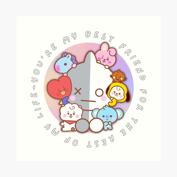 "BTS ARMY OT7 Forever| For Youth BTS | BT21 Character | You're Best ...