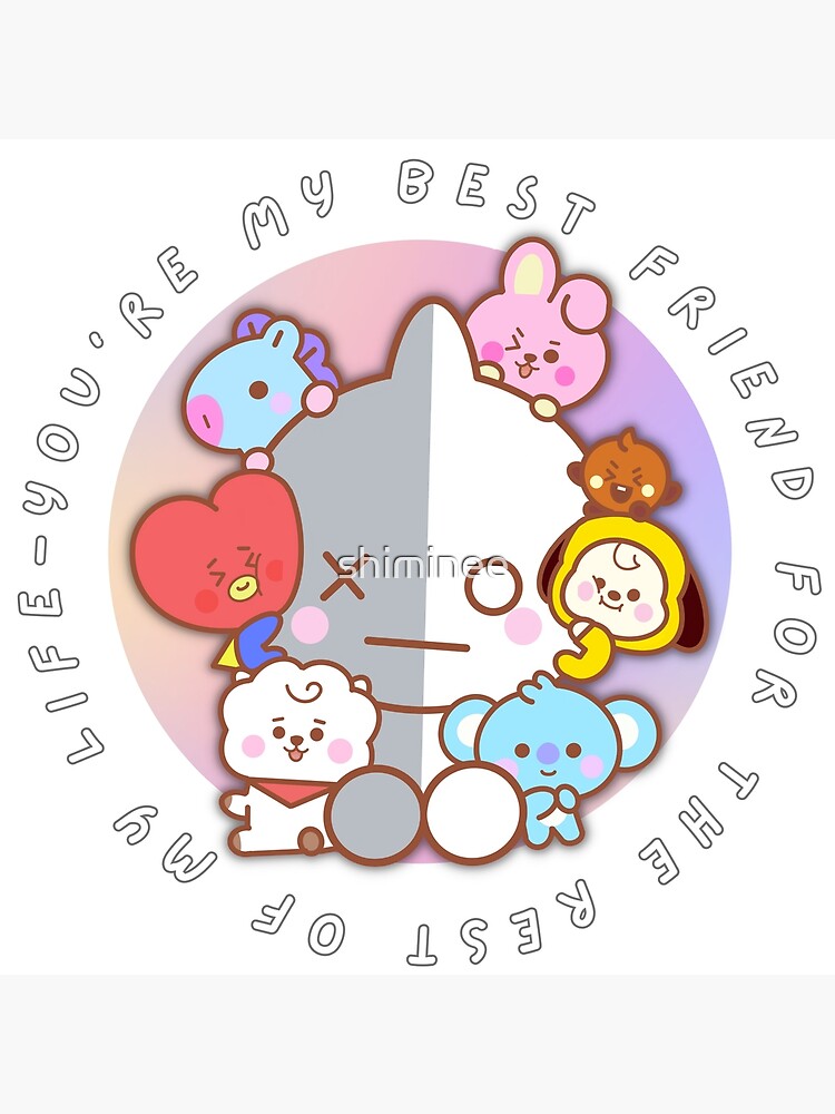 "BTS ARMY OT7 Forever| For Youth BTS | BT21 Character | You're Best ...