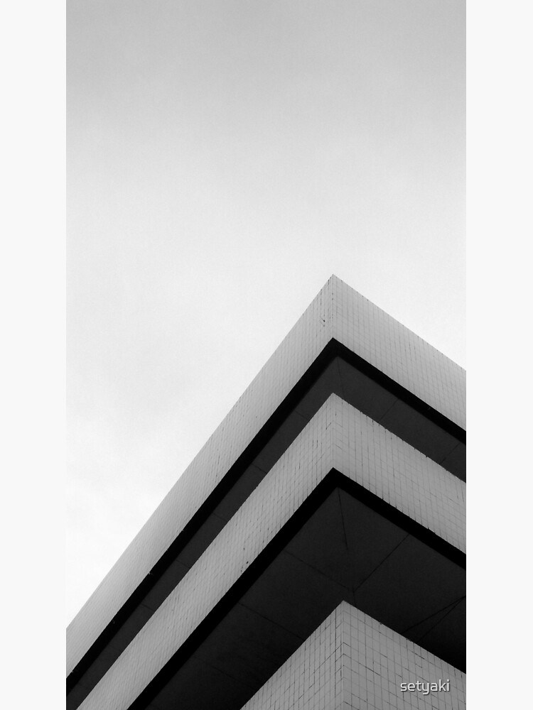 "Sharp triangle lines building" Sticker for Sale by setyaki | Redbubble