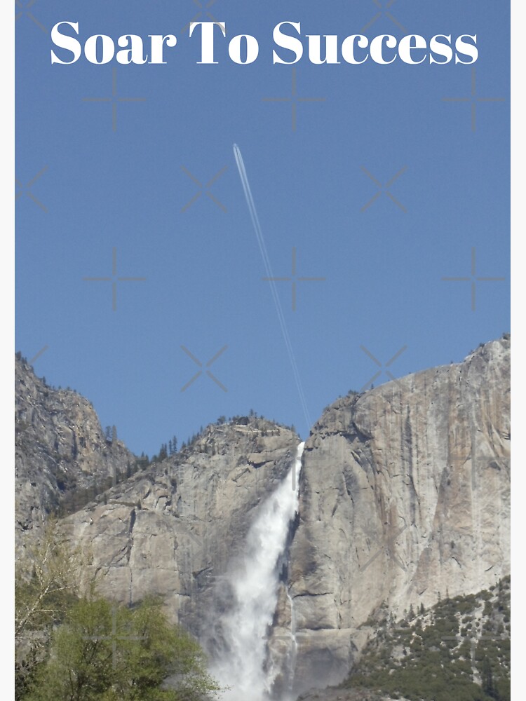 "Soar To Success Airplane and Waterfall Design" Sticker for Sale by ...