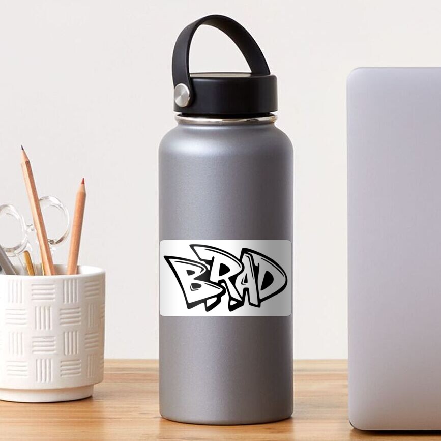 "Brad - Graffiti Name Design" Sticker for Sale by NameThatShirt | Redbubble