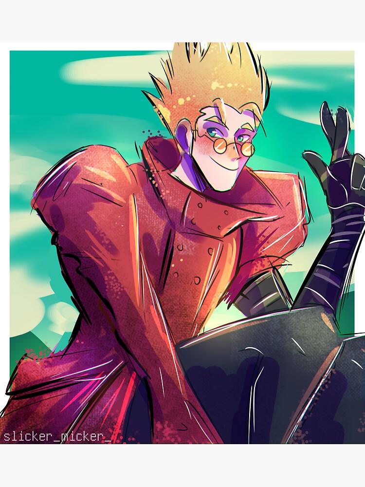 "Vash" Sticker by AbbyHF | Redbubble