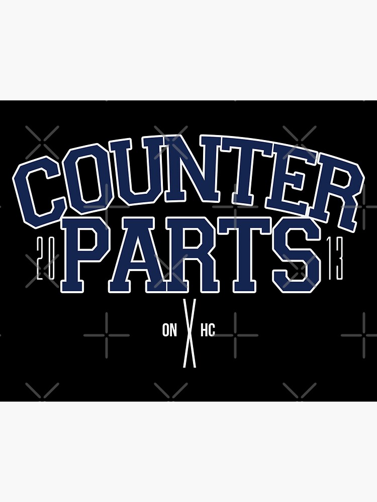 "Counterparts Logo Baseball Font" Sticker by monknight | Redbubble