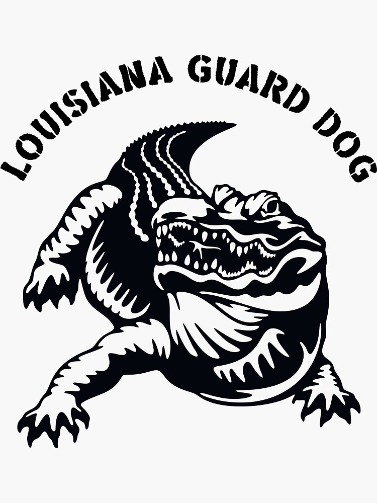 "Louisiana Guard Dog" Sticker for Sale by davidiwilliams | Redbubble