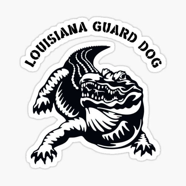 "Louisiana Guard Dog" Sticker for Sale by davidiwilliams | Redbubble