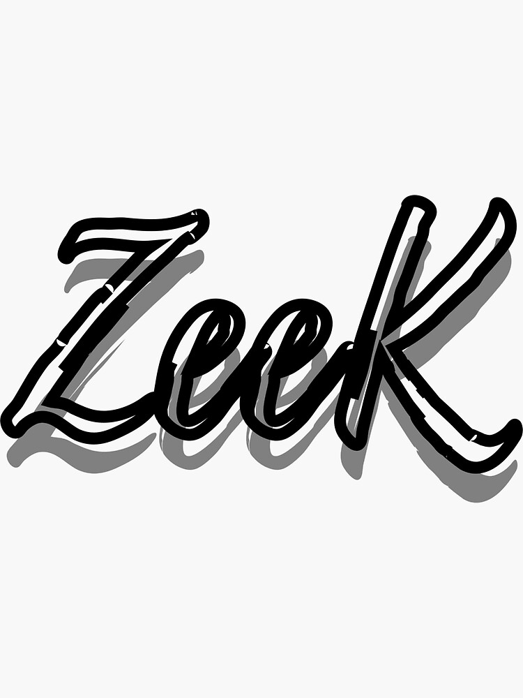 "ZEEK Design" Sticker for Sale by SandaruLakshan | Redbubble