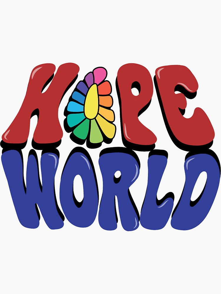 "Hope World BTS J-hope " Sticker for Sale by PurpleEra | Redbubble