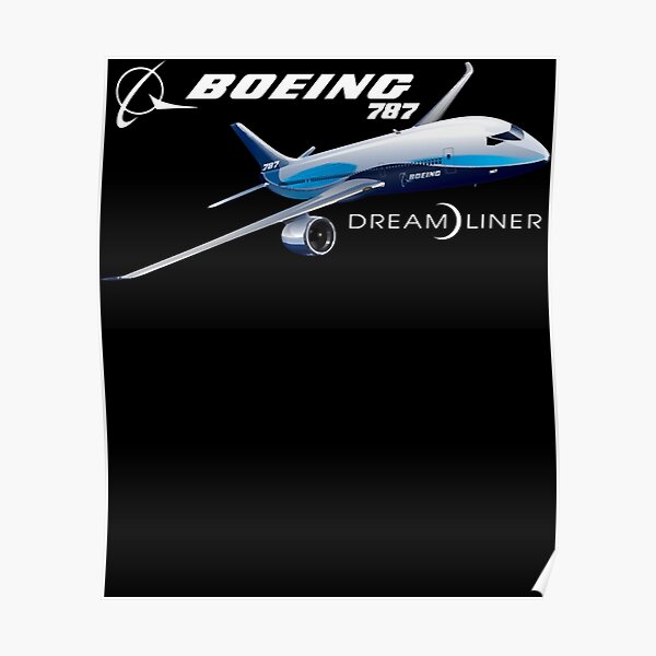 "Boeing 787 Dreamliner Classic " Poster for Sale by billenlameret ...