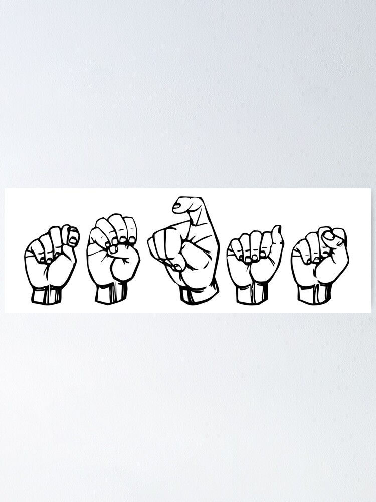 "TEXAS Sign Language " Poster for Sale by MadEDesigns | Redbubble