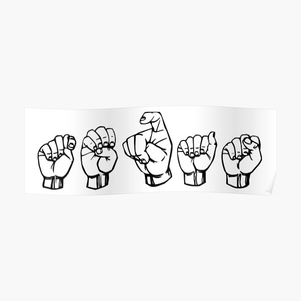 "TEXAS Sign Language " Poster for Sale by MadEDesigns | Redbubble