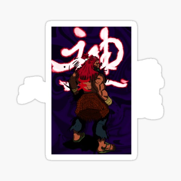 "Street Fighter Akuma Fan Made Design" Sticker for Sale by BookofBirch ...