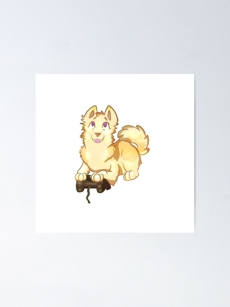 "Gamer doggo" Poster for Sale by JamJamsArt | Redbubble