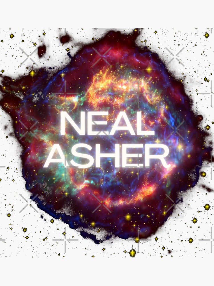 "Neal Asher" Sticker for Sale by NamKey | Redbubble